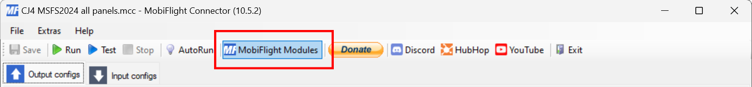 Adding the device –MobiFlight documentation